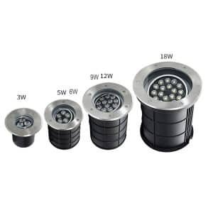 Led Ground Lights Adjustable 3W - 18W - GRNLED