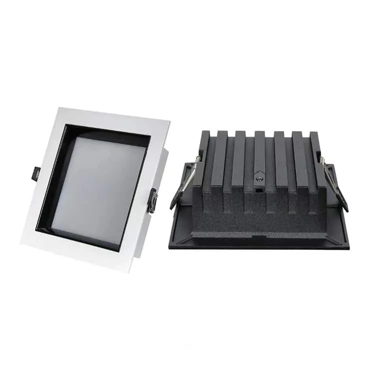 White/Black Recessed Square LED Downlight 3-8inch - GRNLED