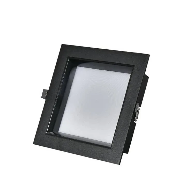 White/Black Recessed Square LED Downlight 3-8inch - GRNLED